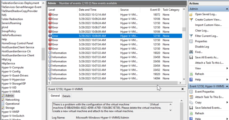 Hyper-V server won’t show all running VMs after patching – virtualcenter – blog